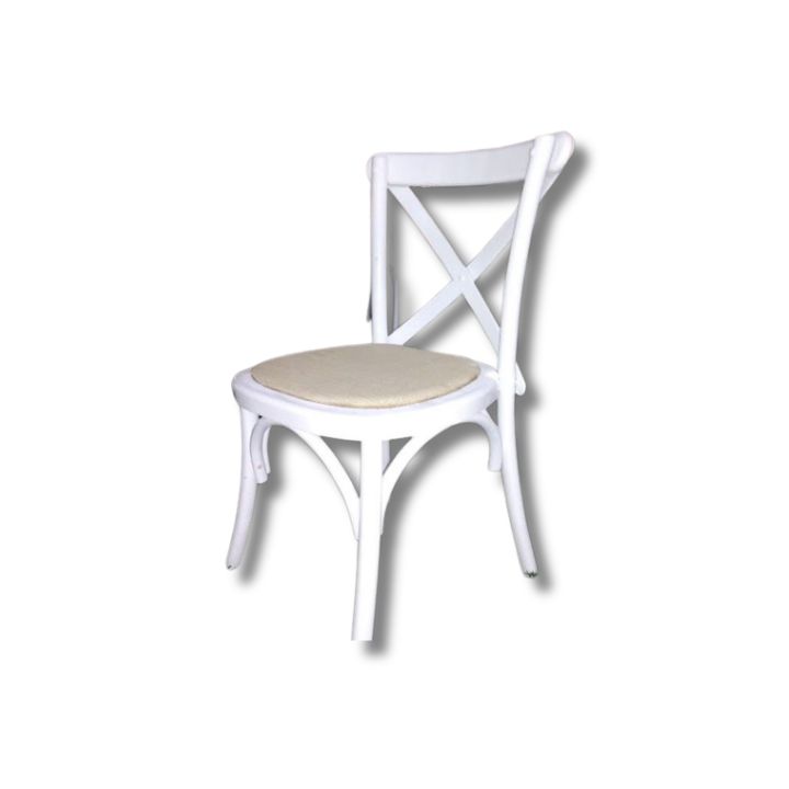 Silla Cross Back (Madera pino) - Celebra Rent